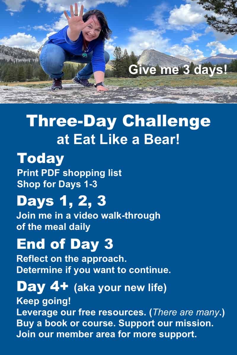 Join the Three-Day Challenge! - Eat Like a Bear!